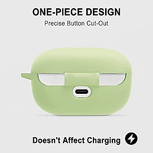 Geiomoo Silicone Case Compatible with JBL Endurance Race, Protective Cover with Carabiner (Luminous Green)