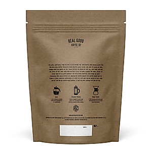 Real Good Coffee Company - Ground Coffee - Organic Dark Roast Coffee - 100% Arabica Coffee Beans - Roasted and Ground in Seattle, WA - 2 Pound Bag