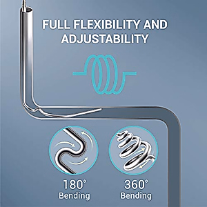 PerfectPrime TL1913SL K-Type Inconel 600 Flexible Thermocouple Temperature Sensor Probes -40~2012°F, 1mm / 150mm