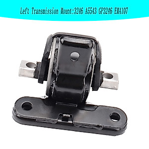 Engine Motor Mount & Trans Mount Compatible with 2011-2019 Dodge Journey 3.6L FWD 2011-2014 Dodge Avenger Chrysler 200 3.6L Replacement for 3274 3167 3256 3246 A5551 A5443 A5632 A5543