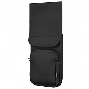 Case Star 5.9" x 15.5" Adjustable Keyboard Sleeve Travel Case for Slim Full-Size Keyboards (up to 17.7 Inches), Soft and Padded Neoprene Protective Keyboard Case with Mouse Storage Pocket (Black)
