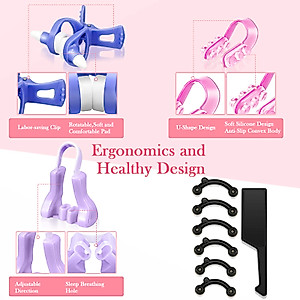 7 Pieces Nose Up Lifting Shaper Clips Set Nose Bridge Slimming Tool Silicone Lifter Beauty Clip Tools for Wide Low Curved Big