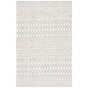 Safavieh Marbella Collection Accent Rug - 3' x 5', Ivory, Handmade Trellis Wool, Ideal for High Traffic Areas in Entryway, Living Room, Bedroom (MRB175A)