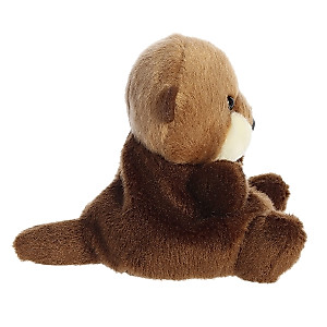 Aurora® Adorable Palm Pals™ Selena Sea Otter™ Stuffed Animal - Pocket-Sized Play - Collectable Fun - Brown 5 Inches