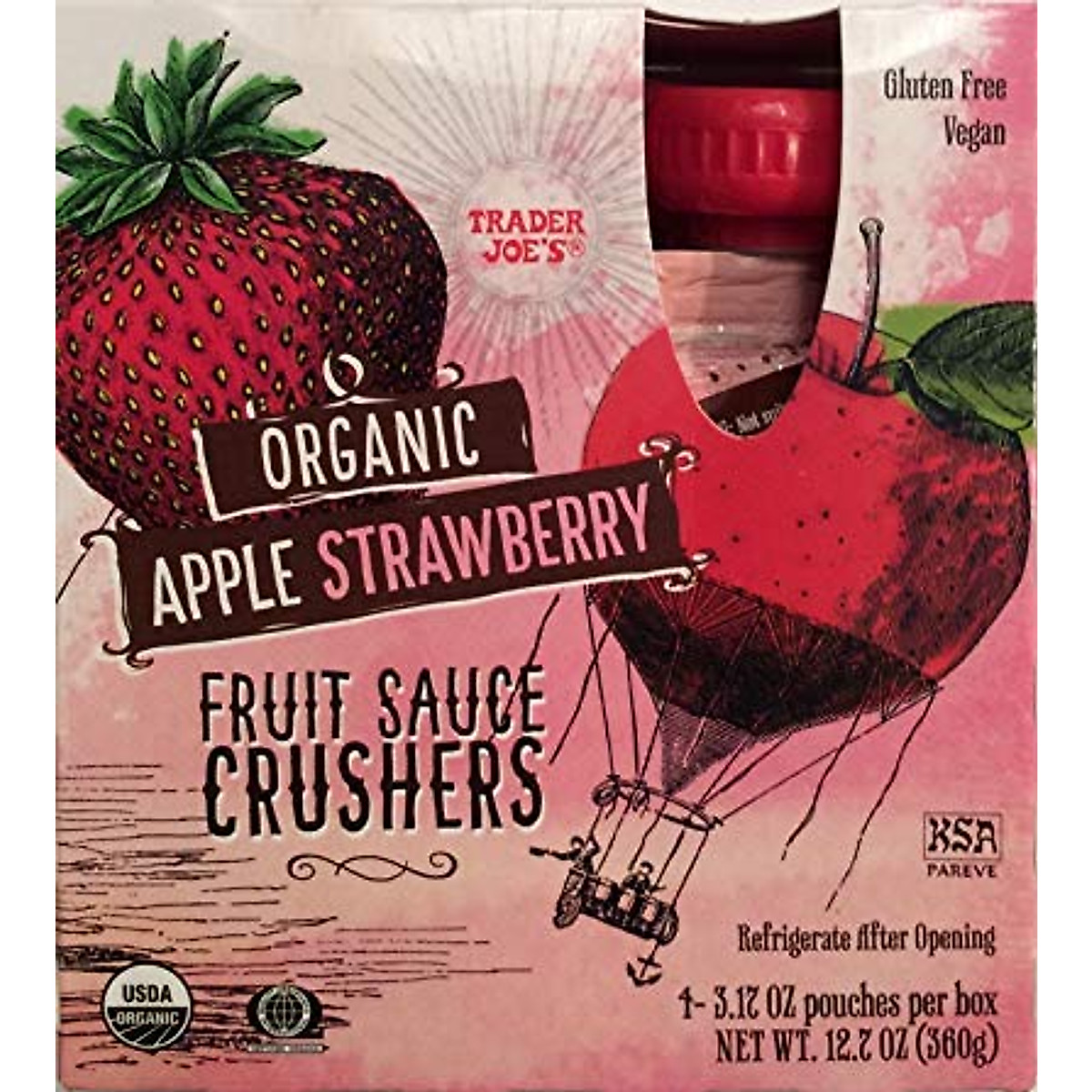 Trader Joe's Apple Strawberry Fruit Sauce Crushers