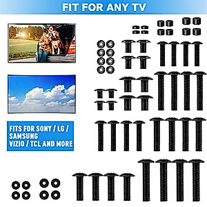Mounting Dream TV Mounting Hardware TV Mount Screws Kit Comes with M4, M5, M6, M8 TV Mount Screws, Includes Spacers and Washers, Fits Any TVs Up to 82 Inch, Works with Any TV Wall Mount MD5754