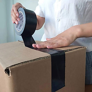 QILIMA Heavy Duty Duct Tape, Professional Grade Duct Tape for Photographers, Industrial, Professional Use, 2 Inch X 30 Yards, 5 Rolls Black