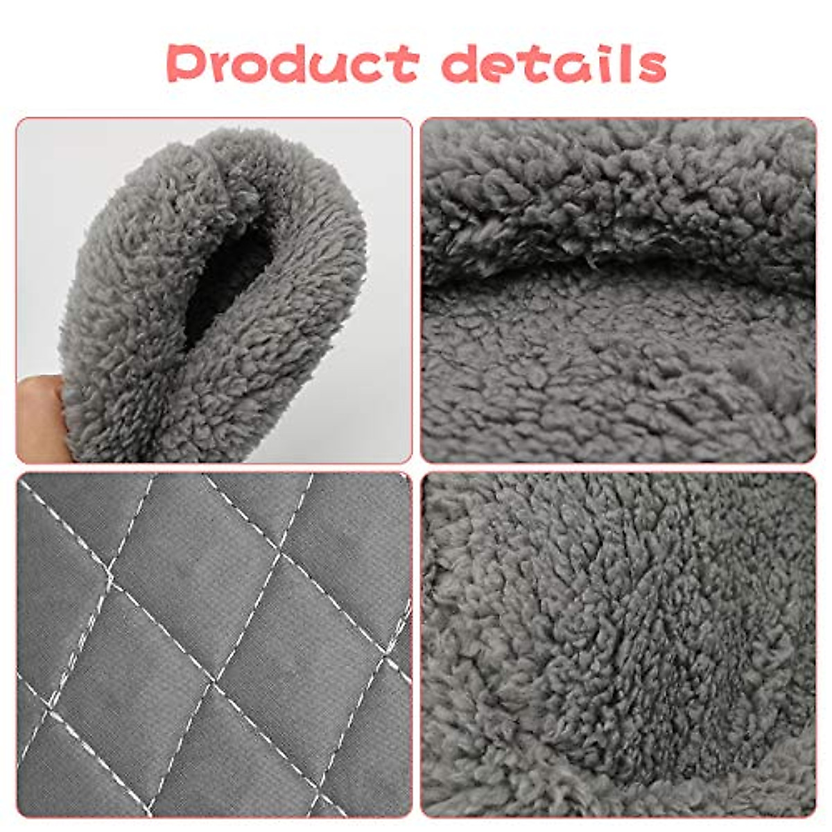 BWOGUE Hamster Bed,Round Velvet Warm Sleep Mat Pad for Hamster/Hedgehog/Squirrel/Guinea Pig/Rats and Other Small Animals