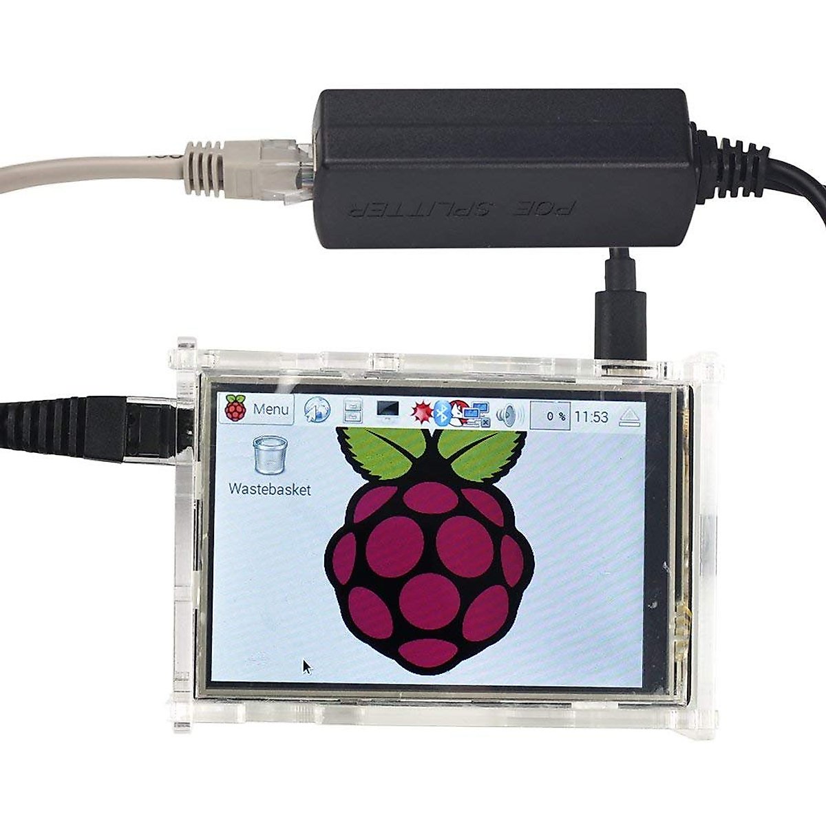 UCTRONICS IEEE 802.3af Micro USB Active PoE Splitter Power Over Ethernet 48V to 5V 2.4A for Tablets, Dropcam or Raspberry Pi 2/3B+ (48V to 5V 2.4A)