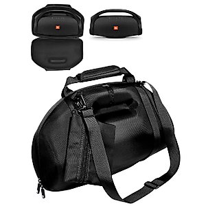 GETGEAR Case for Boombox, Boombox 2, Boombox 3 Waterproof Portable Speaker, customized case with featured handle and shoulder strap, removable accessories pouch