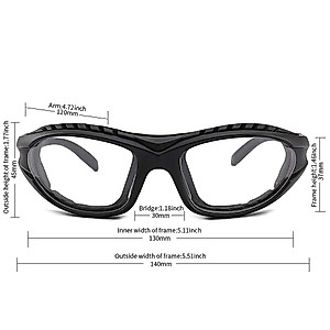 Tears Free Onion Glasses Anti-tear Free Cutting Chopping Eye Protect Cooking BBQ Kitchen Gadget Goggle (black)