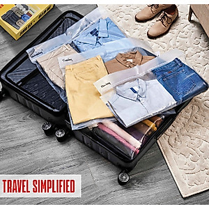 25 COUNT Large 3 GALLON Big Storage Bags - 4 MILL. EXTREME THICK - Heavy Duty Clear Plastic, For Food Freezer Lunch - Strong Zip Closure - For Seasonal Storage, Clothing, Toys, Crafts