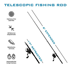 Clutch Outdoor Telescopic Fishing Rod