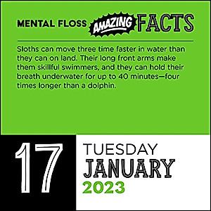 Amazing Facts from Mental Floss 2023 Day-to-Day Calendar: Fascinating Trivia From Mental Floss's Amazing Fact Generator