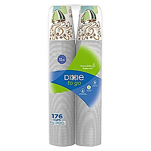 Dixie to Go Cups, 12 Ounce, 176 Count
