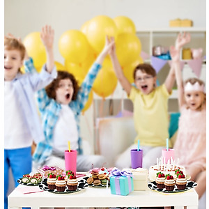 SietDESEO 50 PCS Cow Print Plates 7 Inch Cow Paper Plates for Birthday Party Baby Shower Decoration Disposable Party Plates