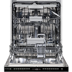 DUURA Elite DE1200DWDSS Dishwasher 24-Inch Built in with 6 Wash Options and 6 Automatic Cycles, Stainless Steel Construction, Electronic Control LED Display, Low Noise Rating, Metallic