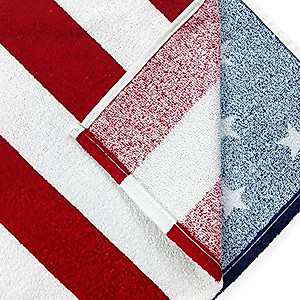 Kaufman - American Flag 30in x 60in Beach, Bath, Pool, Sauna Towel. (101210)