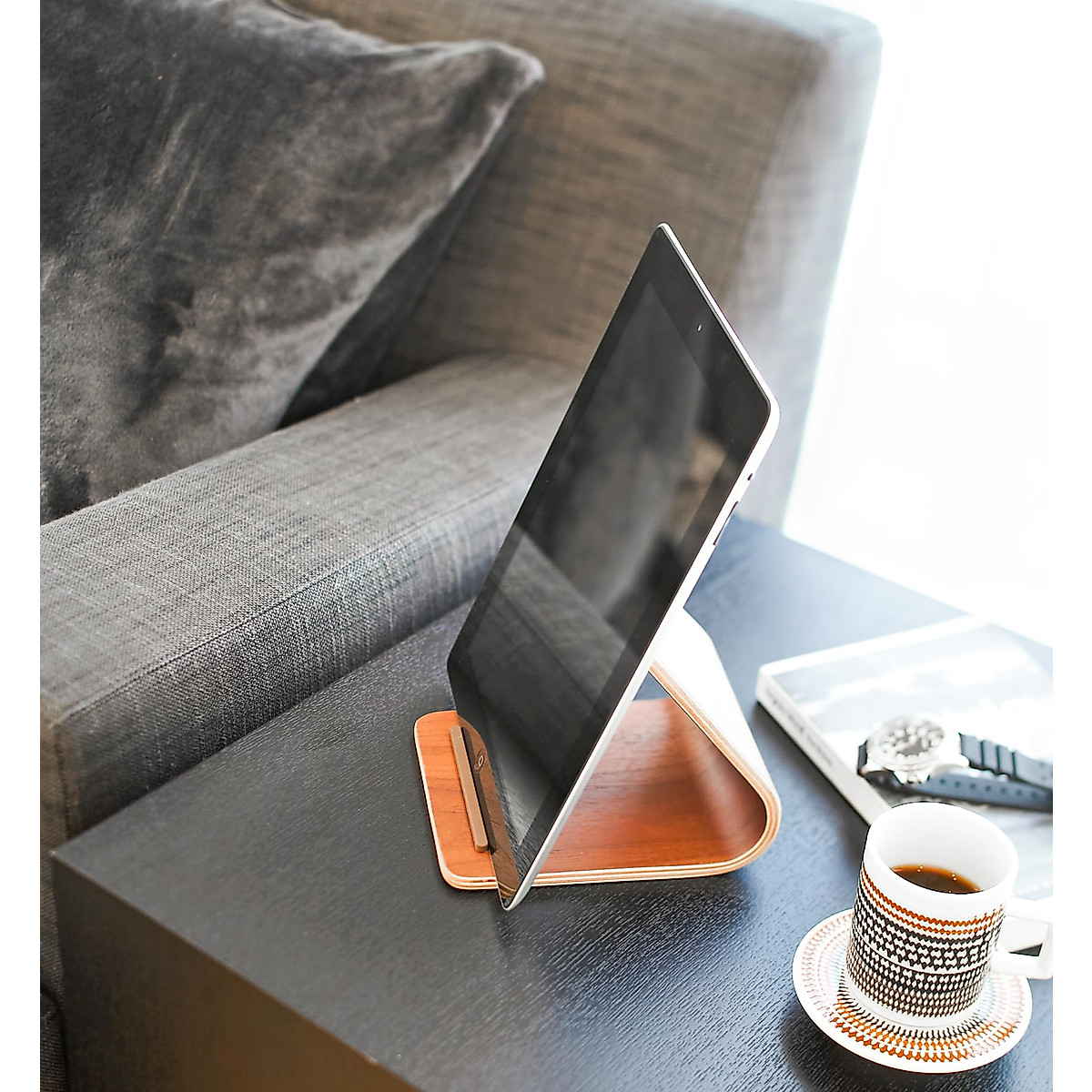 Yamazaki Home Rin Plywood Tablet Stand - Wood