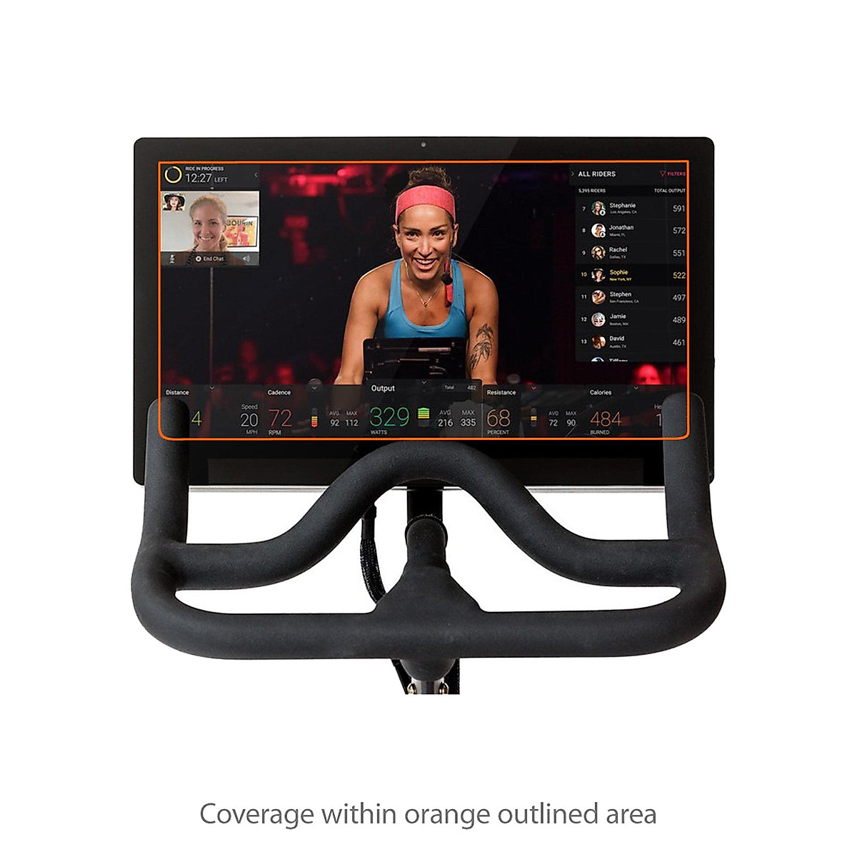 BoxWave Screen Protector Compatible with Peloton Bike+ - ClearTouch Anti-Glare (2-Pack), Anti-Fingerprint Matte Film Skin for Peloton Bike+