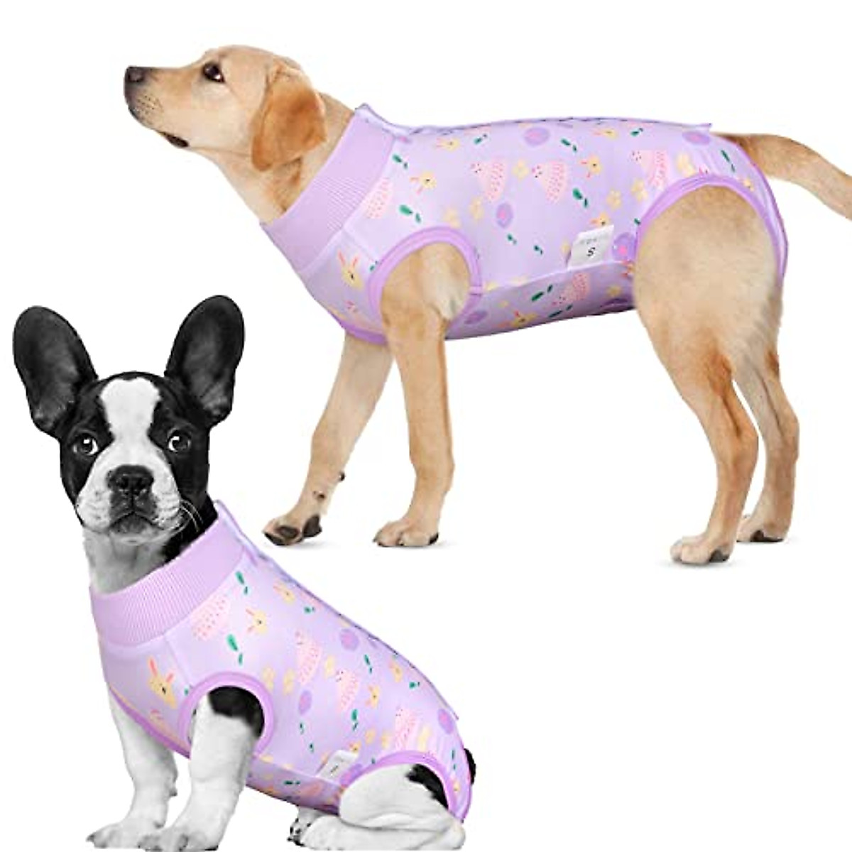 ASENKU Easter's Day Dog Onesie Pet Pajamas, Dogs Recovery Suit for Dogs Cats After Surgery, Dog Pajamas Outfit Bodysuit for Small Medium Large Dog Cat Costume (Easter's Day, XL)