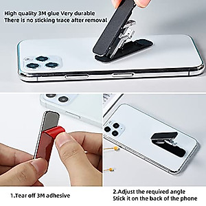 VEVOOD Mobile Phone Desktop Llazy Bracket Flat Back Support Shelf Multi-Functional Portable Aluminum Alloy Foldable Ssmall Bracket (Silver)