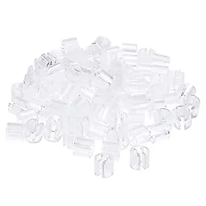 MECCANIXITY Clothes Hanger Marker Blank Fit 3.5mm Rod for Garment Color Coding Clear Count 300