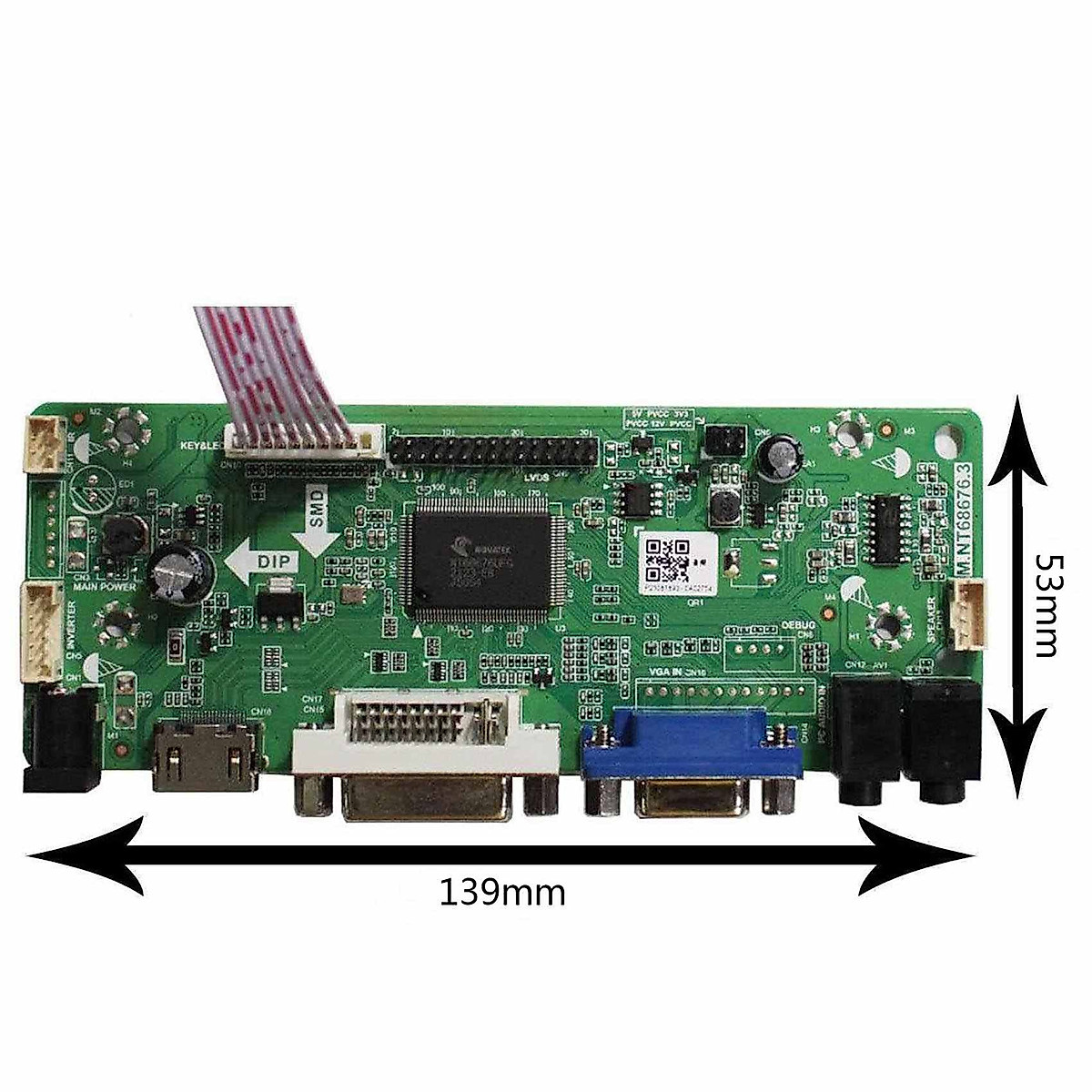 HDMI VGA Audio Controller Board for 1920x1080 LM215WF4-TLE9 LM230WF5-TLD1 M236HGE-L10 30Pins LVDs LCD Screen 21.5" 23" 23.6"