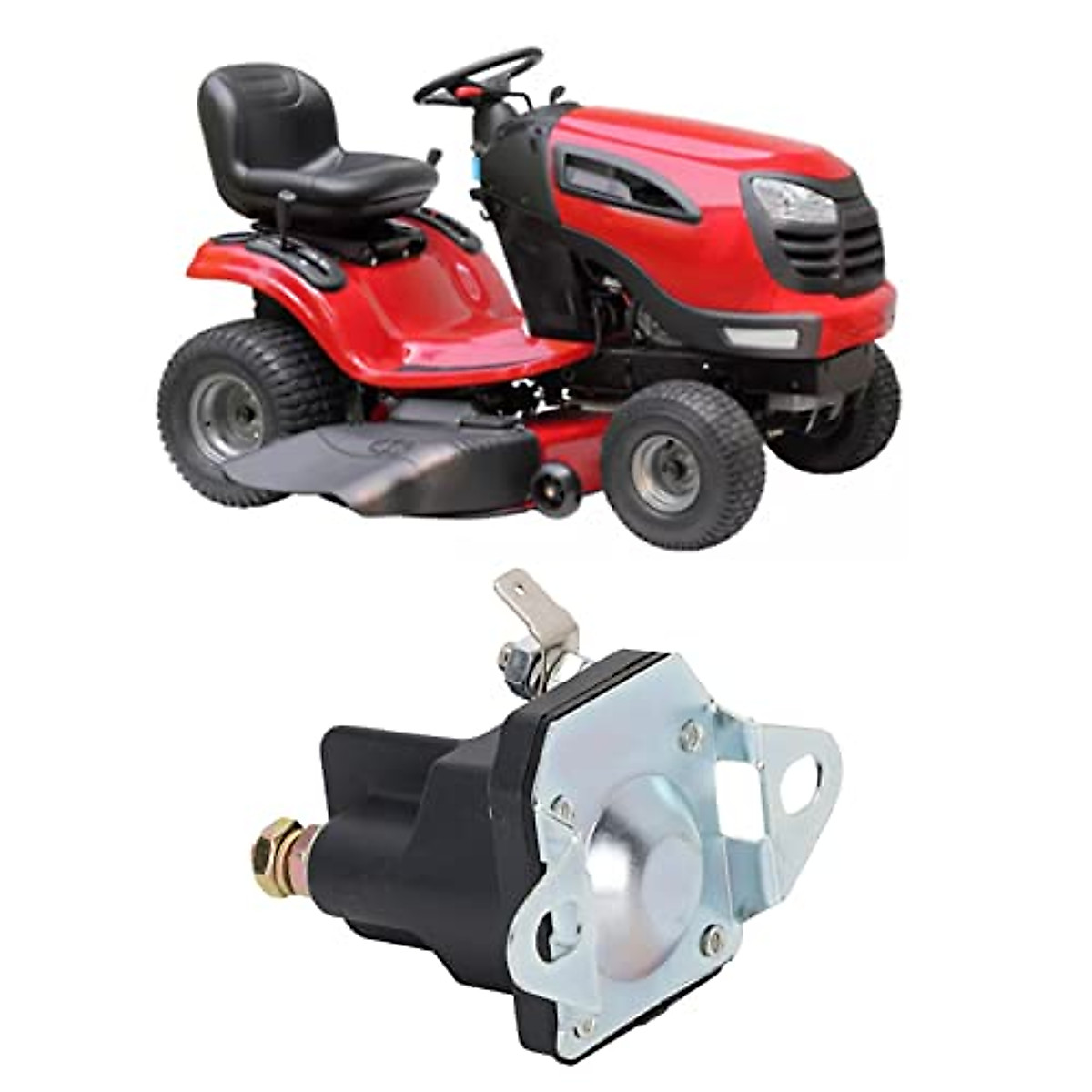 Yosoo 3 Pole Universal Starter Solenoid, 12 V 435097 Start Solenoid, Garden Tools Accessory, for MTD 109946 146154 T1200 Lawn Mower