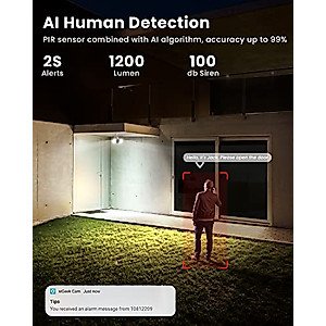 ieGeek Solar Camera Security Outdoor, Floodlight Camera Wireless 2K, Solar Outdoor Home Security Camera with 1200Lumens Flood Light, AI Detection, Color Night Vision, 2-Way Talk, Work with Alexa, IP66