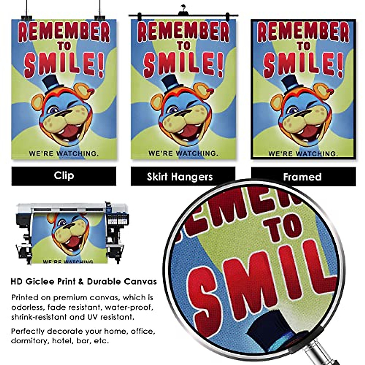 LuxBay Canvas Posters, FF Merch Security Bug Unframed Wall Art Print For Home, Office, Dorm Decoration 12 X 18 Inch