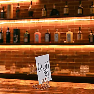 ELANE 18 Pcs Mini Place Card Holders,Wedding Table Number Holders Picture Holder Stand,Table Place Card Holders