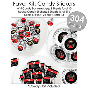 Big Dot of Happiness Red Carpet Hollywood - Movie Night Party Supplies - Banner Decoration Kit - Fundle Bundle