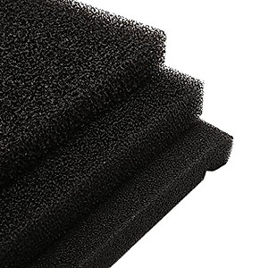 Thereisno Aquarium Filter Media Biochemical Cotton Sponge Pad Replacement Filter Foam 20x20x0.8 Inches Cut to Fit High Porosity Mesh Sieve