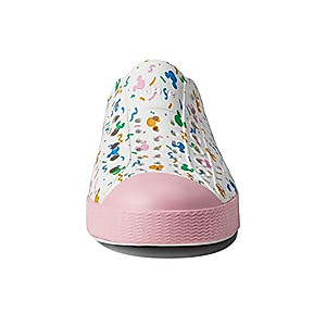 Native Shoes Jefferson Disney Print (Little Kid) Shell White/Princess Pink/Pastel Rad Confetti 13 Little Kid M