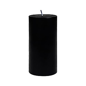Zest Candle Pillar Candle, 3 by 6-Inch, Black