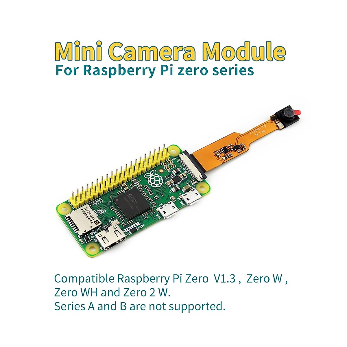 Sinkr Camera for Zero ,1080p Sensor OV5647 Mini Camera Module with 6 Inch 15 Pin Ribbon Cable Compatible with Raspberry Pi Zero
