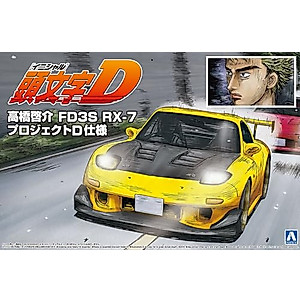 Aoshima Initial D: Takahashi Keisuke FD3S RX-7 Project D 1:24 Scale Model Kit