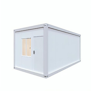 Portable V-Folding Container House: Durable Shelter for Camping & Disaster Relief | 5640 * 2320 * 2360mm - Complete Set with Roof, Sides, Base, Rods