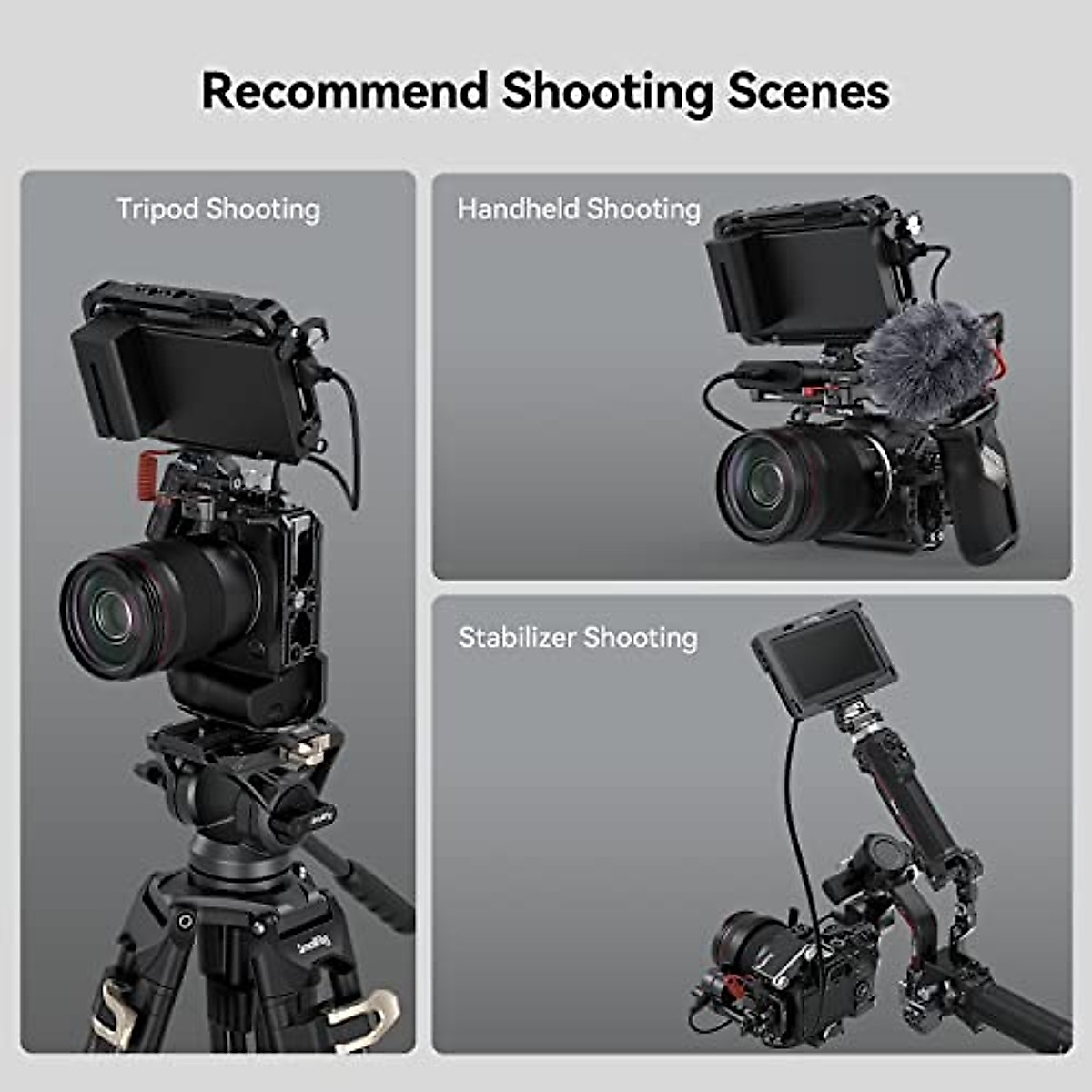 SmallRig R6 Mark II Camera Cage for Canon, Formfitting Video Making Camera Rig for Canon R6 Mark II, Built-in Dual NATO Rails, Quick Release Plate for Arca, Horizontal and Vertical Shooting - 4159