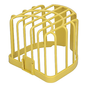 Mokernali Toilet Paper Holder, Wall‑Mounted Self Adhesive Toilet Roll Holder No‑Punch Toilet Shelf with No-Punch Sticker for Home Bathroom Kitchen(Yellow)