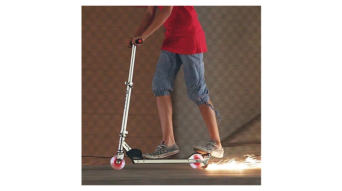 Razor Spark Ultra Kick Scooter for Kids 8+ - LED Wheels