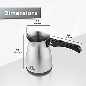 ETHNIQ - Stainless Steel Turkish Coffee Pot (Ember Brew)
