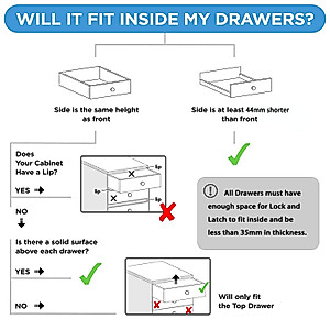 Norjews Child Safety Adhesive Magnetic Cabinet Locks (20 Locks and 3 Keys), Easy Install in Seconds, No Screws or Drilling, Invisible Baby Proof Locks for Cabinets and Drawers