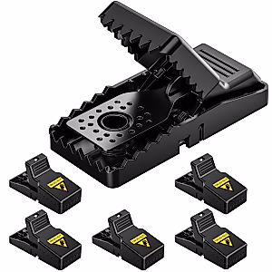 Mouse Traps,Small Mice Traps That Work, Humane Mouse Traps with Detachable Bait Cup, Mouse Catcher Quick Effective - 6 Pack
