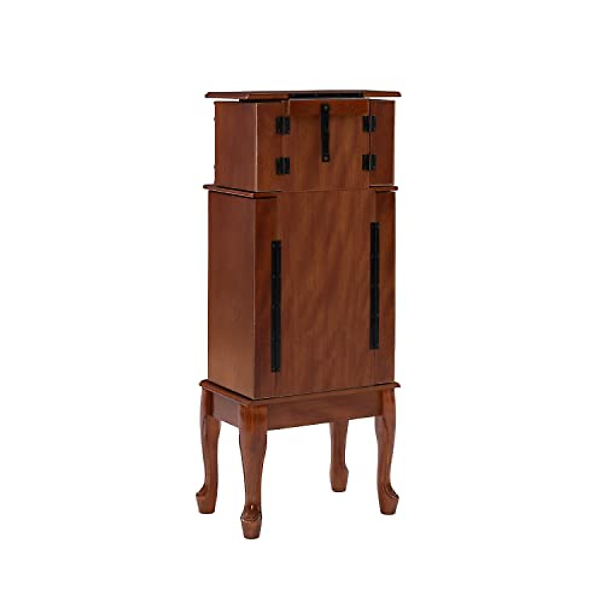 Powell Classic Cherry Jewelry Armoire, 16.5 x 40.25 x 11.88