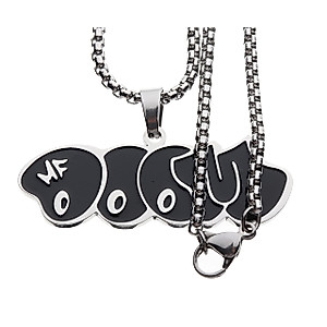 SYWHPS Dm Hip Hop Pendant Chain Necklace (Black dm)
