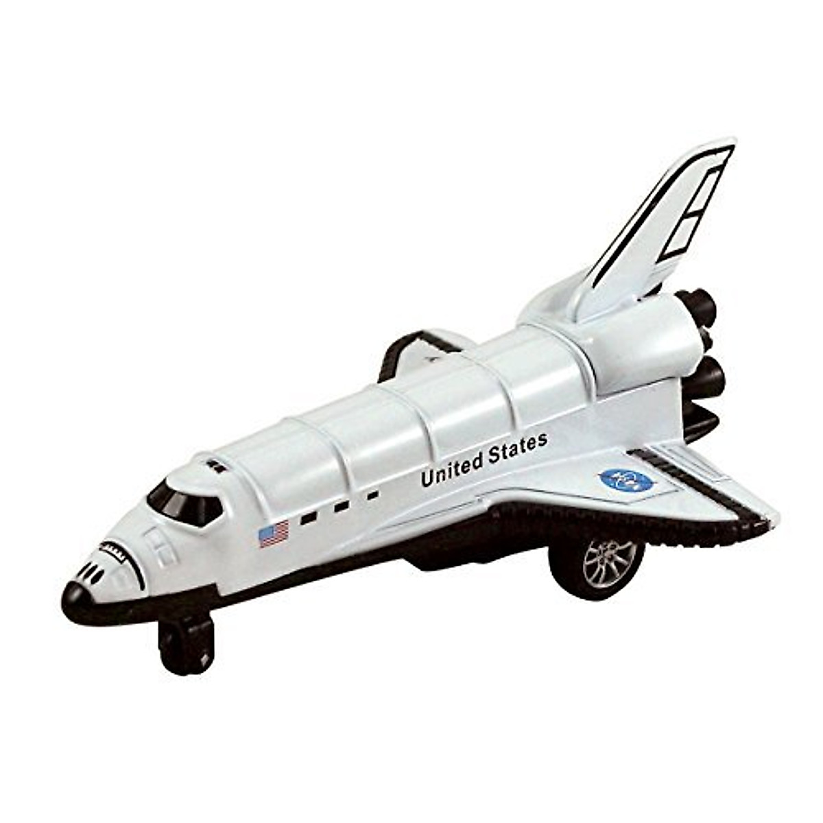 KinsFun 5" Diecast Pullback NASA Space Shuttle