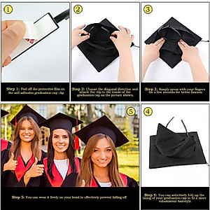 Newngo Graduation Cap Headband Secures Your Graduation Cap,Graduation Cap Hack for Natural Curly Hair,2024 Graduation Cap Upgrade Inside Grad Cap Headband(2 PCS)