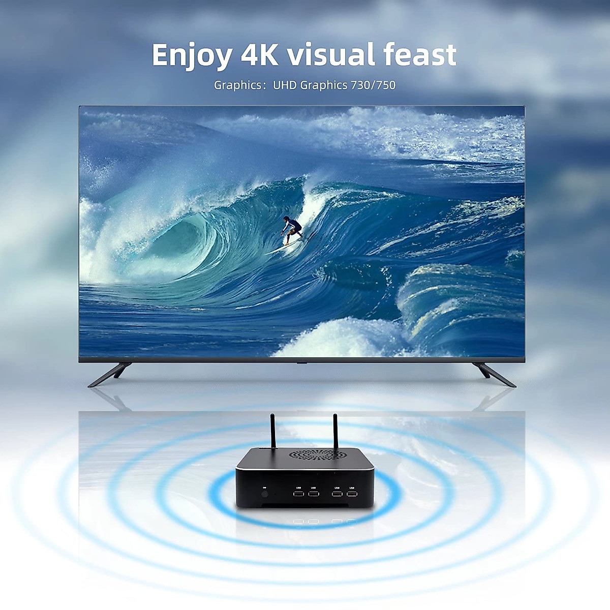 Mini Gaming PC, Windows 11 Pro Mini Computers, Core i7-11700 64 GB DDR4+1TB NVMe SSD+2TB HDD Mini Desktop Computer 4*USB3.0 4*USB2.0 Support WiFi6 BT 5.2 Business, Home, School Small Computer PC